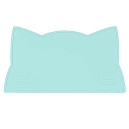 We might be tiny Kinder Tischset Silikon Katze mint