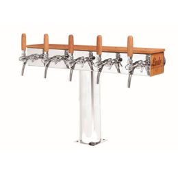 ich-zapfe Schanks&auml;ule, Bierzapfs&auml;ule 5-leitig, Modell Modell T Grand, Elegante & Hochwertige f&uuml;r Bars & Restaurants