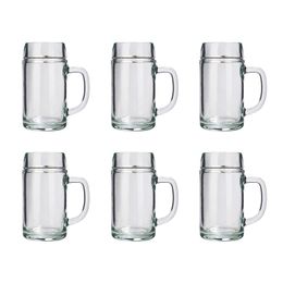 ich-zapfe Bierglas, Bierkrug, Ma&szlig;krug, Bierseidel 6er Set Biergl&auml;ser, Styria - 0,5 Liter