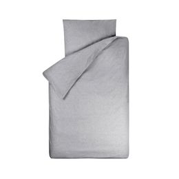 Bink Kinderbettw&auml;sche Bo uni grau 100 x 135
