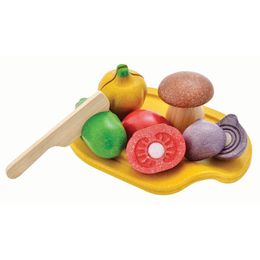 Plan Toys - Gem&uuml;se zum Schneiden, Gummibaumholz