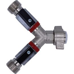 ich-zapfe Absperrhahn, Absperrventil 2-leitig, f&uuml;r Druckminderer