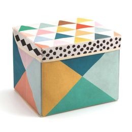 Djeco Aufbewahrung Hocker bunt
