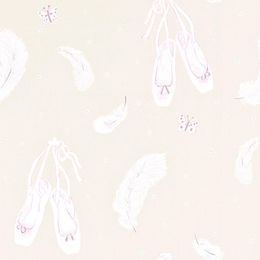Little Sanderson Abracazoo Tapete Ballettschuhe perlmutt pink