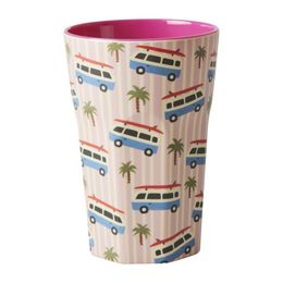 Rice Becher - Pink Cars Print, 250 ml, Melamine