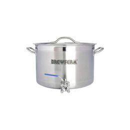 ich-zapfe Maischekessel, Braukessel - Edelstahl 25 l mit Kugelhahn