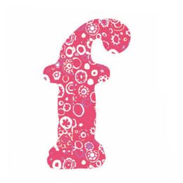 lilipinso Sticker rosa Buchstabe f