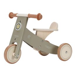 Little Dutch Holzdreirad Olive: Kinder Dreirad mit Gummigriffen & Sicherheitsreifen