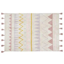Lorena Canals Teppich Azteken Muster natur rosa