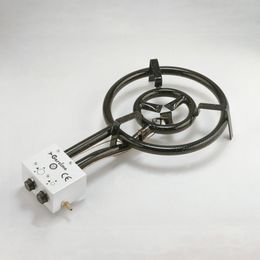 ich-zapfe Gasbrenner, Ringbrenner 40 cm Butan/Propan 13,5 kW mit Flammenw&auml;chter - Hochwertiger Brenner f&uuml;r Hobby und Beruf