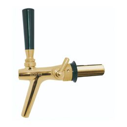 ich-zapfe Zapfhahn, Kompensatorhahn, Bierzapfhahn, Schankhahn aus Chromnickelstahl, Modell - P3000, Goldfarben