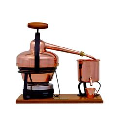 ich-zapfe Destille, Destillierger&auml;t, Destillationsapparatur - Premium, mit Elektrischer Kochplatte, 1,25L