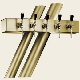 ich-zapfe Schanks&auml;ule, Bierzapfs&auml;ule 4-leitig, Modell RJ5, Elegante & Hochwertige f&uuml;r Bars & Restaurants, CNS Poliert