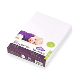 Tr&auml;umeland Tr&auml;umeland Spannbettlaken Babybett Jersey weiss