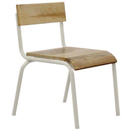 Kidsdepot Stuhl Metall Holz weiss