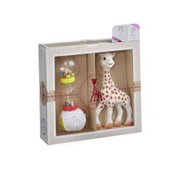 Sophie la girafe Bei&szlig;ring, Ringrassel - Sophiesticated Willkommensgru&szlig; - Set Nr. 4 / 1 mit 1 Soft Maracas-Rassel