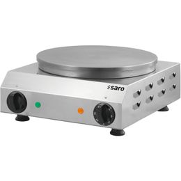 ich-zapfe Saro Crepe Maker, Pancake Maker, Crepe Eisen - Model Gilles, Edelstahl | Gusseisenplatte | &Oslash; 350 mm | 0&deg;C bis +300&deg;C