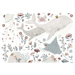 lilipinso Wandsticker L Familie Wal & Freunde