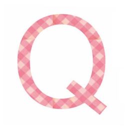 lilipinso Sticker rosa Buchstabe q