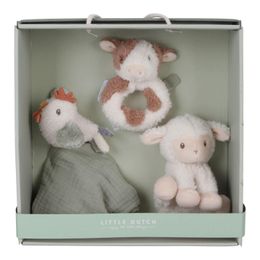 Little Dutch Geschenkset Little Farm: Schmusetuch, Kuscheltier & Rassel f&uuml;r Babys