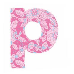 lilipinso Sticker rosa Buchstabe p