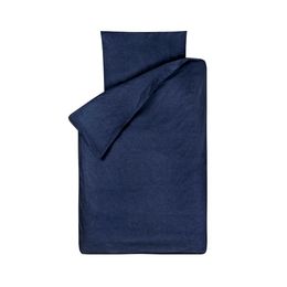 Bink Kinderbettw&auml;sche Bo uni jeansblau 100 x 135
