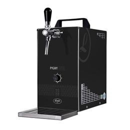 ich-zapfe Untertheken Komplett Set - Bier Zapfanlage, Bierzapfanlage PYGMY 25/K LIMITED EDITION mit Membranpumpe, 1-leitig Trockenk&uuml;hlger&auml;t aus Edelstahl, 35 Liter/h, inkl. Schanks&auml;ule, Green Line