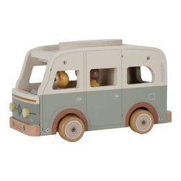 Little Dutch Wohnmobil Holzspielzeug, Vintage-Camper: Spielset mit Figuren, Koffer & Surfbrett - F&ouml;rdert Fantasie & Rollenspiel