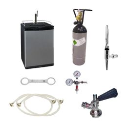 ich-zapfe Komplettset Zapfanlage f&uuml;r Cold Brew Coffee - 50L Fassk&uuml;hlschrank & Stickstoff-Zapfsystem