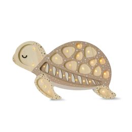 Little Lights Nachtlicht Kinder, Nachtlampe Schildkr&ouml;te - 100% Kiefernholz natur