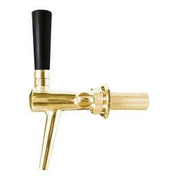 ich-zapfe Zapfhahn, Kompensatorhahn, Bierzapfhahn, Schankhahn aus Chromnickelstahl, Modell - C-TAP, Goldoptik