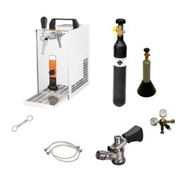 ich-zapfe Komplett Set - Zapfanlage, Bierzapfanlage, Bierkoffer, Durchlaufk&uuml;hler PYGMY 25 1-leitig Trockenk&uuml;hler, 35 Liter/h, 0,5 l CO2 Flasche