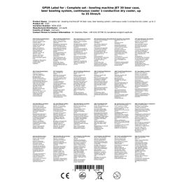 ich-zapfe Untertheken Komplett Set - Zapfanlage JET 30 Bierkoffer, Bierzapfanlage, Durchlaufk&uuml;hler 1-leitig Trockenk&uuml;hler, bis zu 35 Liter/h