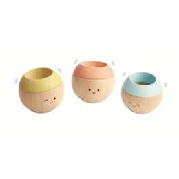 Plan Toys - Sensorisches Spielzeug - F&uuml;hlspass pastell, Gummibaumholz