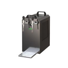 ich-zapfe Untertheken Komplett Set - Zapfanlage STREAM 80 Bierkoffer, Bierzapfanlage, Durchlaufk&uuml;hler 2-leitig Trockenk&uuml;hler