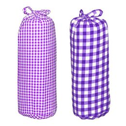 Taftan Spannbettlaken 70 x 140 vichy & karo lila