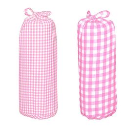 Taftan Spannbettlaken 70 x 140 vichy & karo rosa