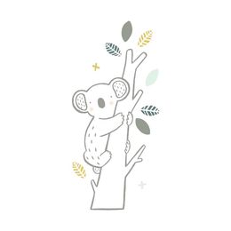lilipinso Wandsticker XL Kleiner Koala auf Ast grau gr&uuml;n