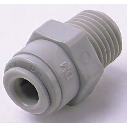 ich-zapfe Schlauchadapter, Adapter 3/8" Aufschraub (Aussengewinde) auf 3/8" Einsteck - Einfache & Sichere Verbindung