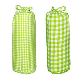 Taftan Spannbettlaken 70 x 140 vichy & karo limone
