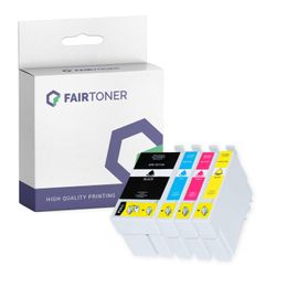 FairToner 4er Multipack Set Kompatibel f&uuml;r Epson Workforce WF-7210 DTW (27XL) Druckerpatronen