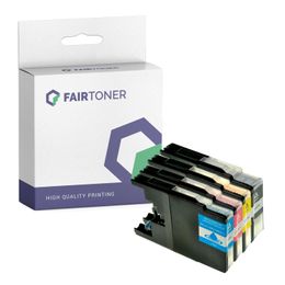 FairToner 4er Multipack Set Kompatibel f&uuml;r Brother DCP-J 525 W (LC-1240) Druckerpatronen