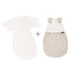 Tr&auml;umeland Tr&auml;umeland Liebmich Baby Schlafsack, Schlummersack, Innenschlafsack 3 tlg. Set - Sternentraum Gelb