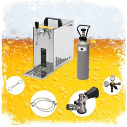 ich-zapfe Komplett Set - Zapfanlage, Bierzapfanlage, Bierkoffer, Durchlaufk&uuml;hler PYGMY 25 1-leitig Trockenk&uuml;hler, 35 Liter/h