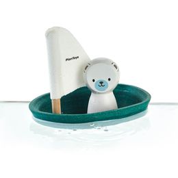 Plan Toys Badewannen-Boot petrol Polarb&auml;r