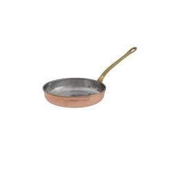 ich-zapfe Bratpfanne, Kupferpfanne - aus Kupfer und Messing, 24cm