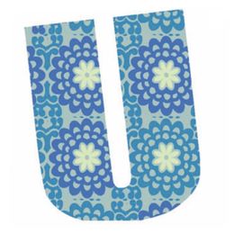 lilipinso Sticker blau Buchstabe u