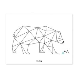 lilipinso Poster Origami B&auml;r