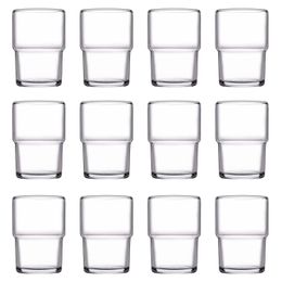 ich-zapfe Wassergl&auml;ser, Trinkgl&auml;ser 12er Set - Hill, 200ml