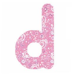 lilipinso Sticker rosa Buchstabe d